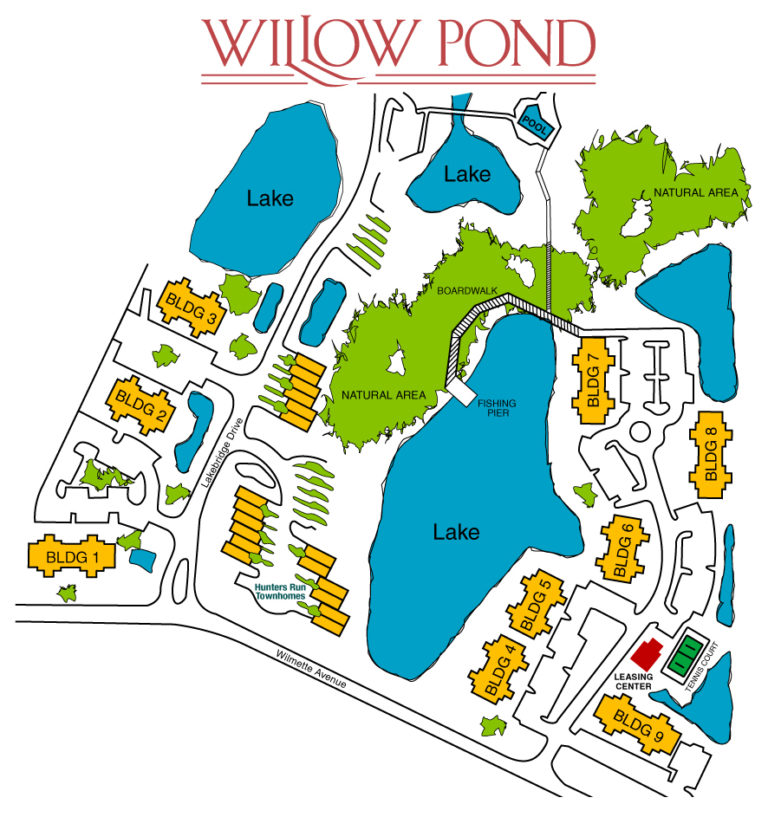 Site Plan Willow REV3 LoRes | Willow Pond Apartments and Townhomes